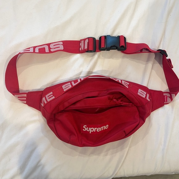 Supreme | Bags | Supreme Waist Bag Fanny Pack Red | Poshmark